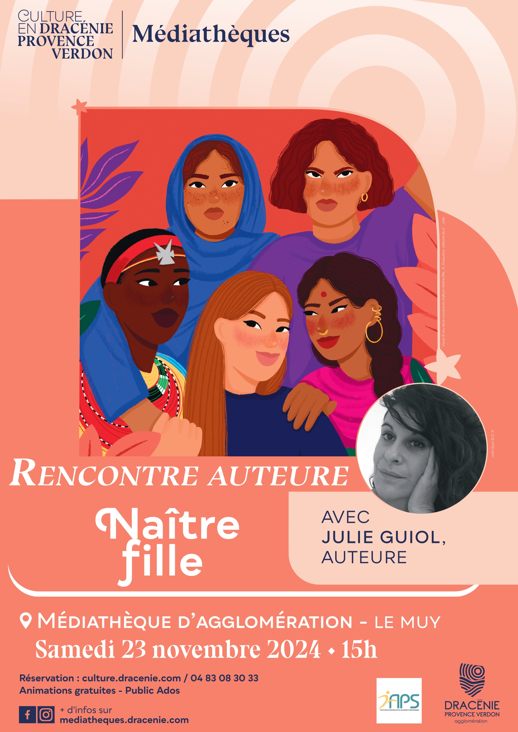 EXPOSITION “NAITRE FILLE” DU 1er AU 30 NOVEMBRE 2024 – RENCONTRE AUTEUR ...